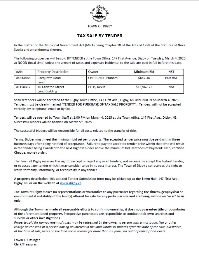 Home - Town of Digby, Nova Scotia